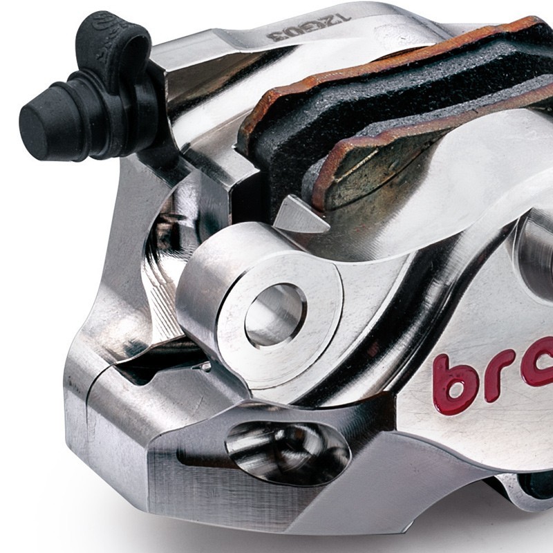 Brembo Rear Brake Caliper P2 34 CNC. Nickel coating. 84mm